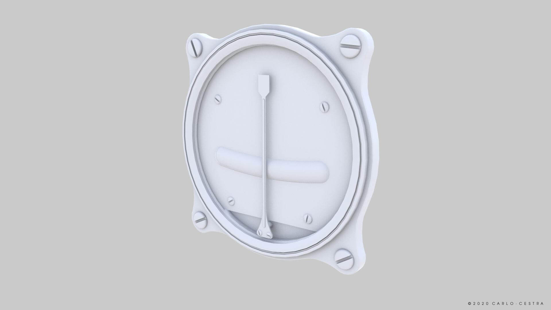 Luftwaffe Turn and Bank Indicator - 3D Model by Carlo Cestra