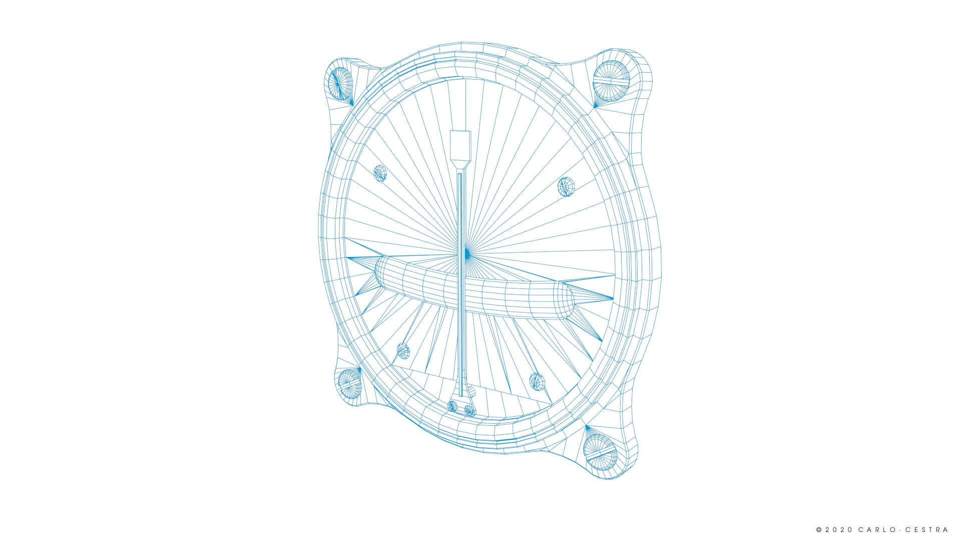 Luftwaffe Turn and Bank Indicator - 3D Model by Carlo Cestra