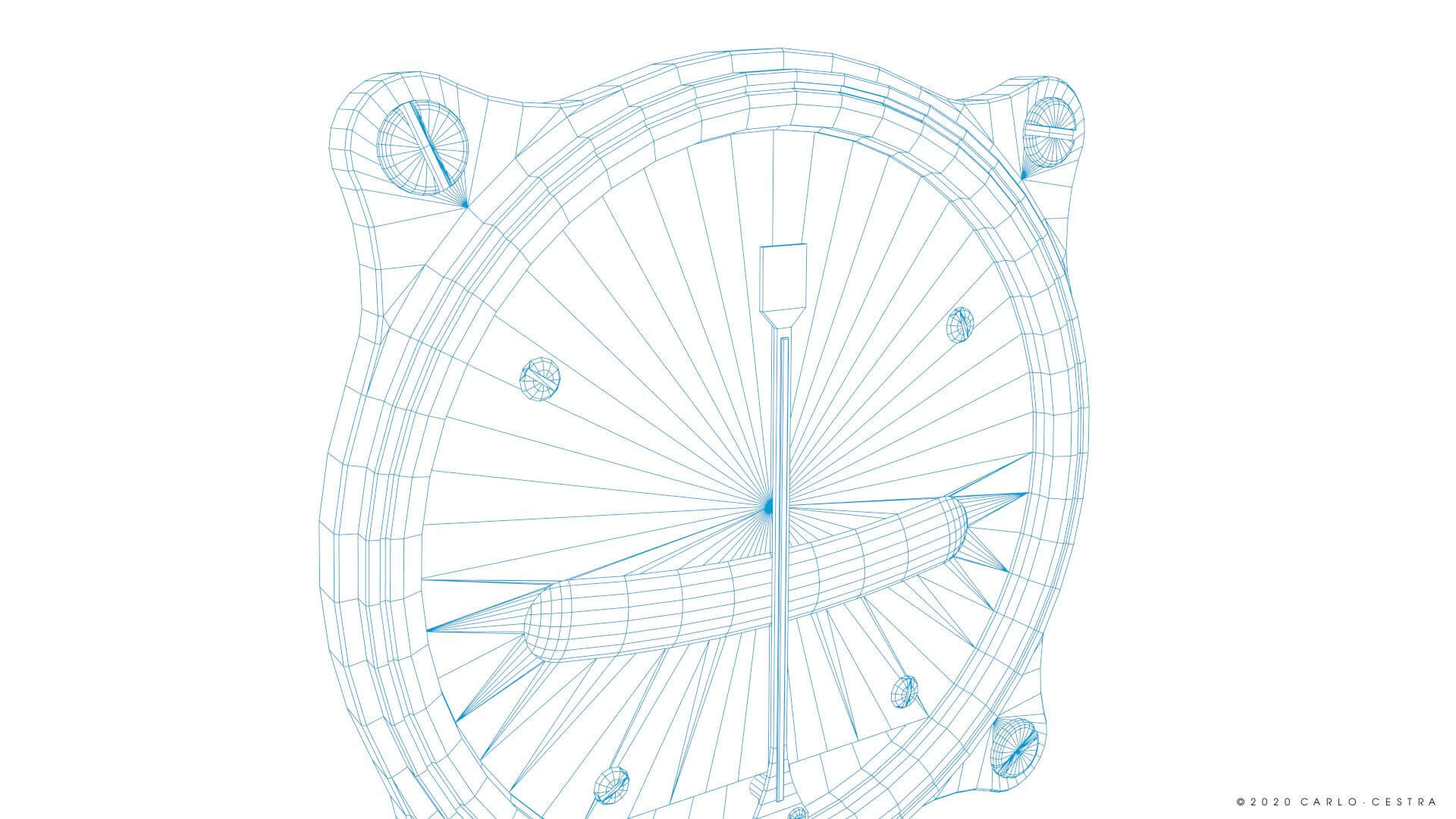 Luftwaffe Turn and Bank Indicator - 3D Model by Carlo Cestra