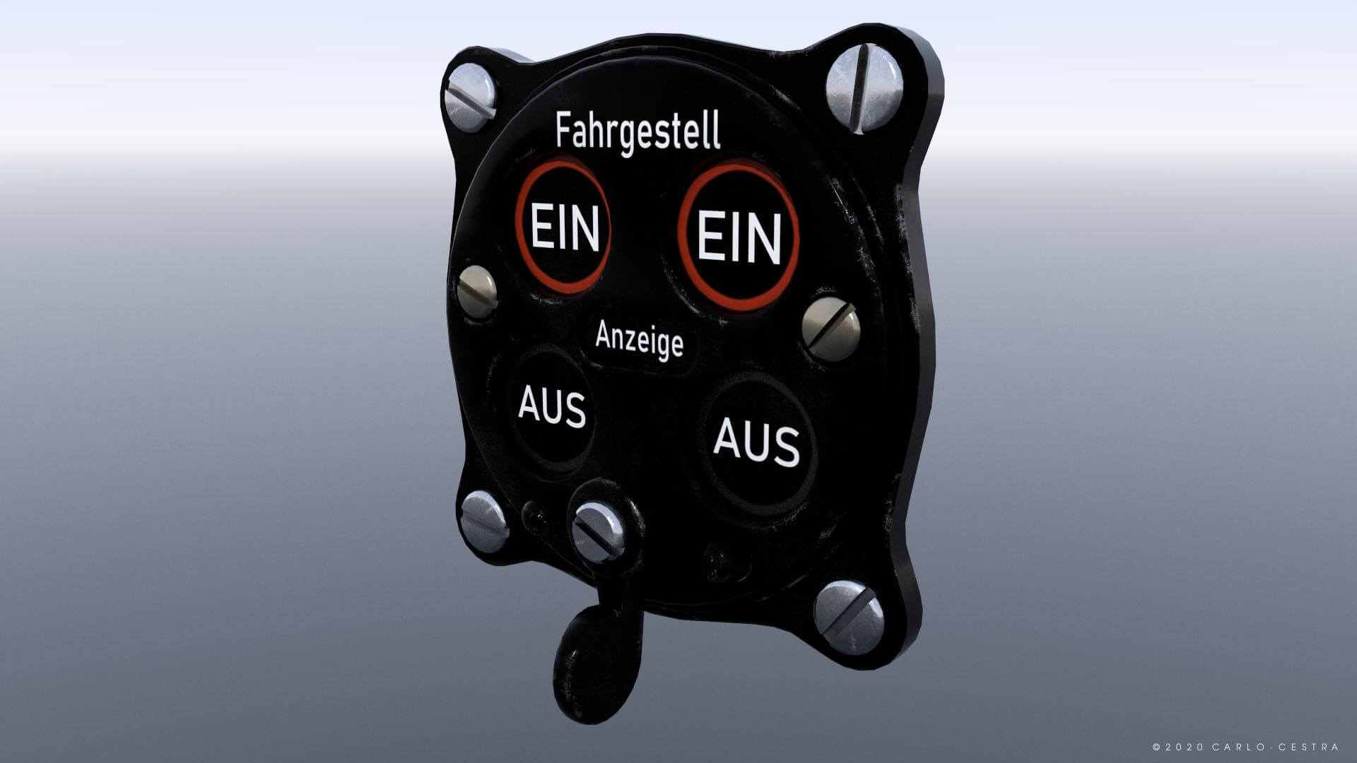Luftwaffe Under Carriage Position Indicator 3d Model By Carlo Cestra