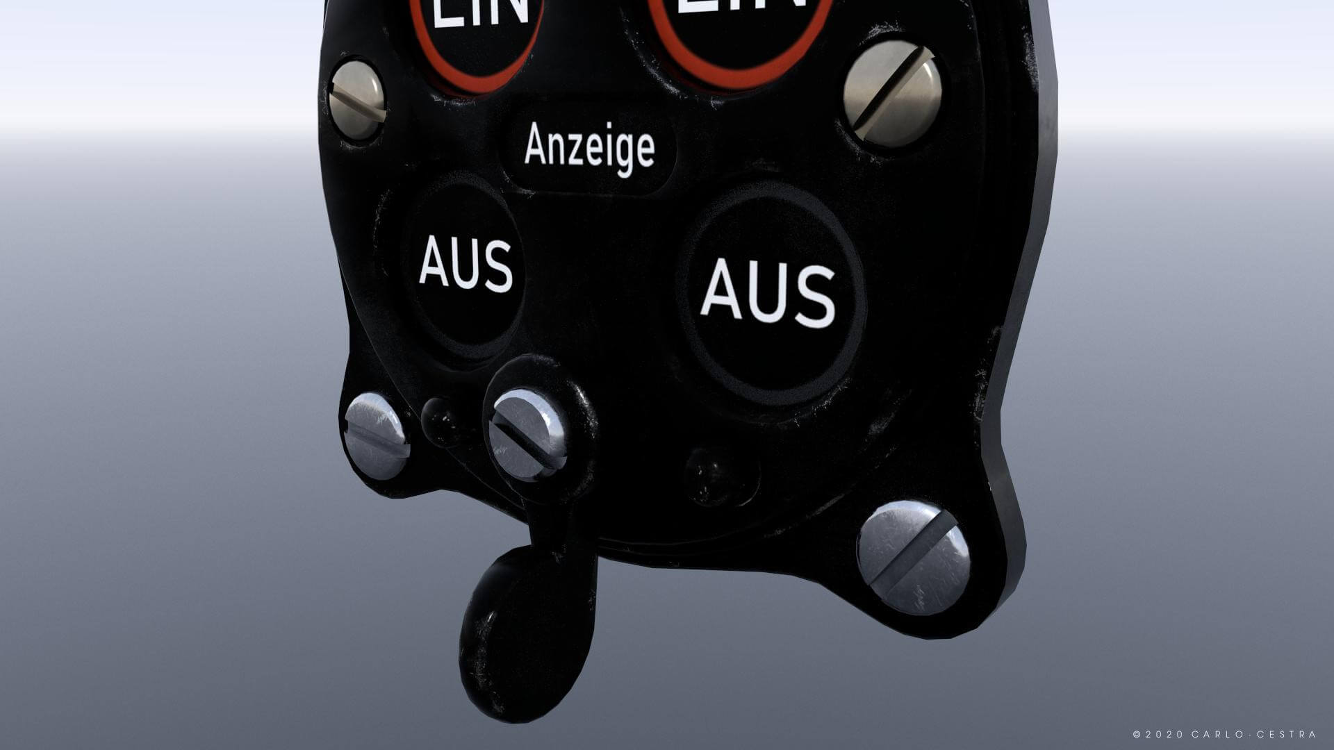 Luftwaffe Under Carriage Position Indicator 3d Model By Carlo Cestra