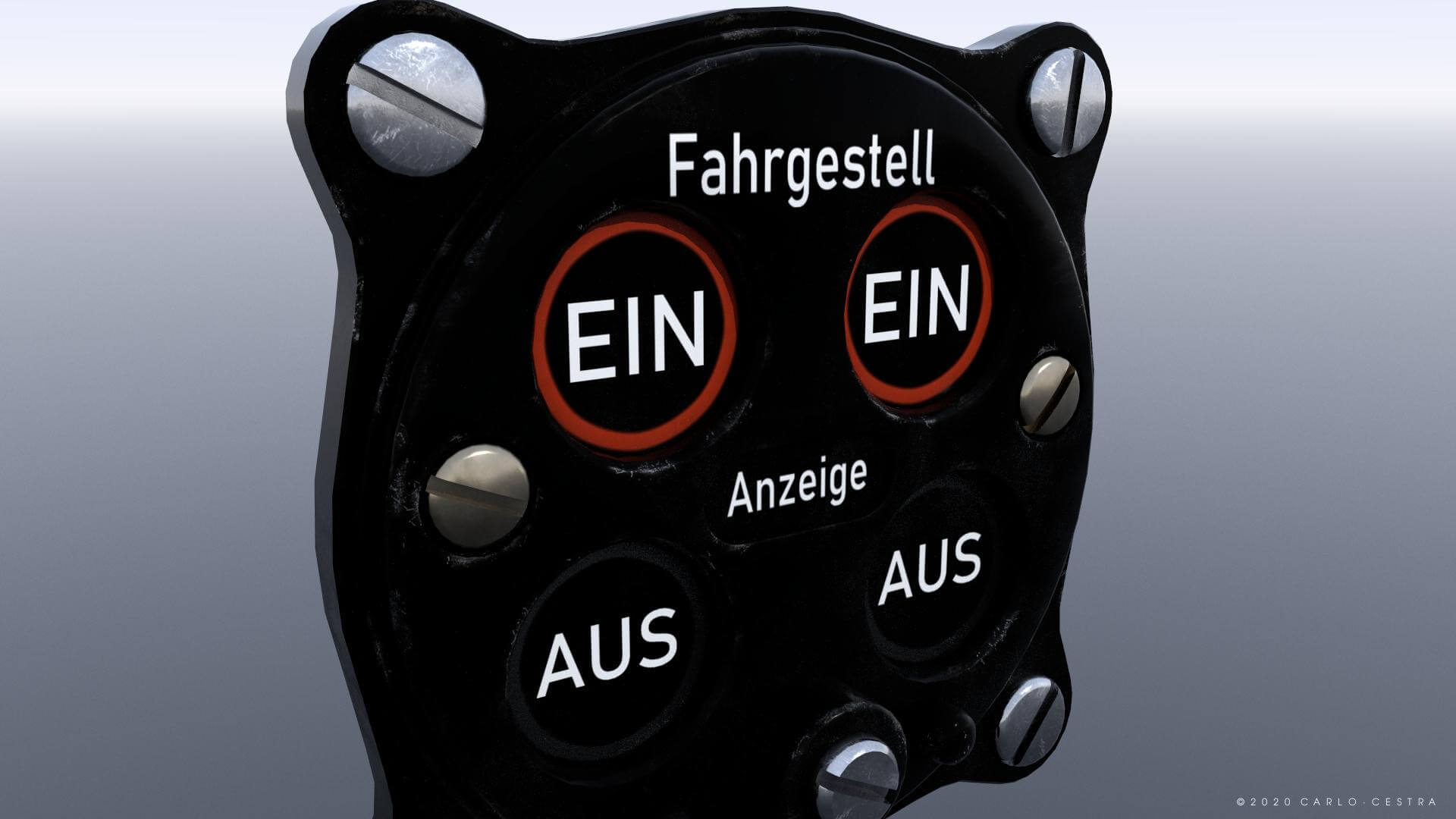 Luftwaffe Under Carriage Position Indicator 3d Model By Carlo Cestra
