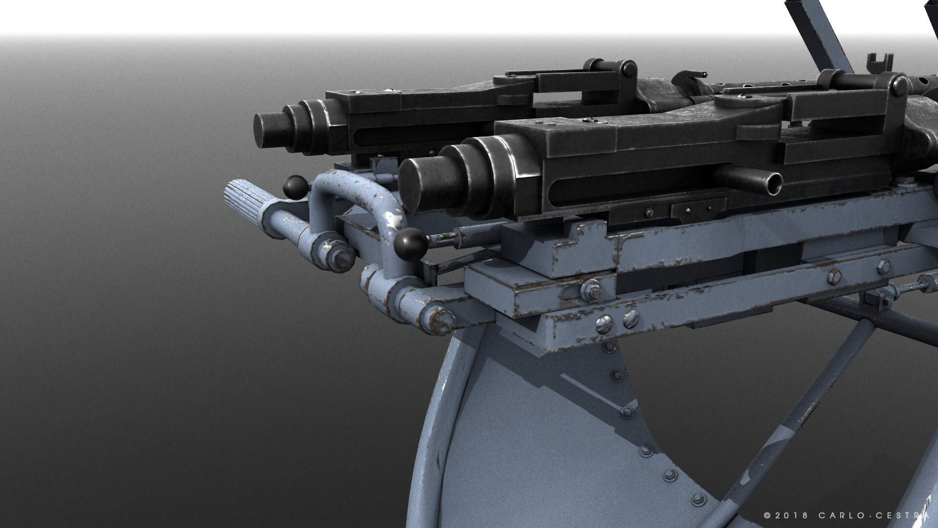 MG34 Zwillingsockel36 - 3D Model by Carlo Cestra