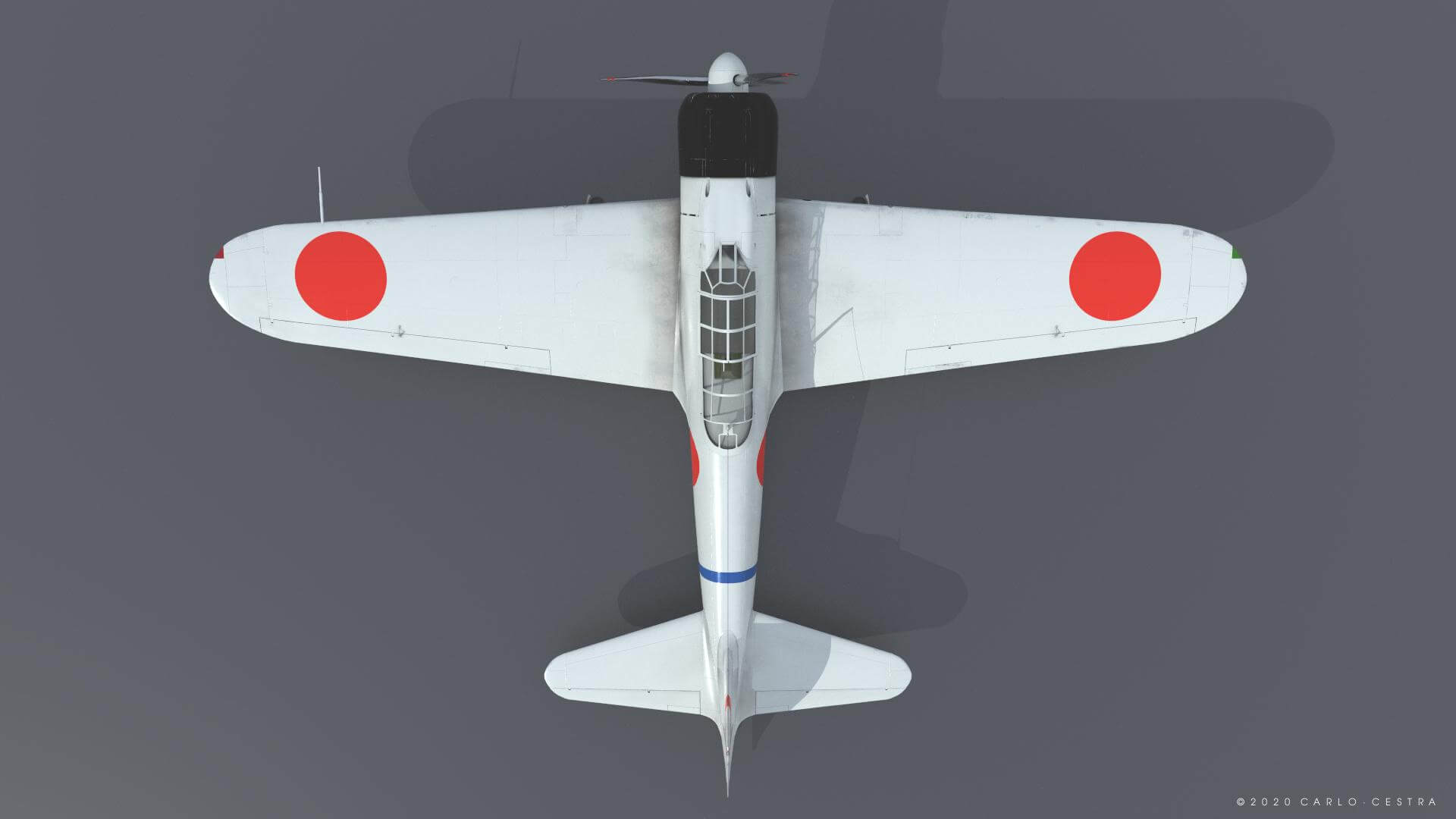 Mitsubishi A6M2 Type 0 Model 11 Serial 3-112 - Not Rigged by Carlo Cestra