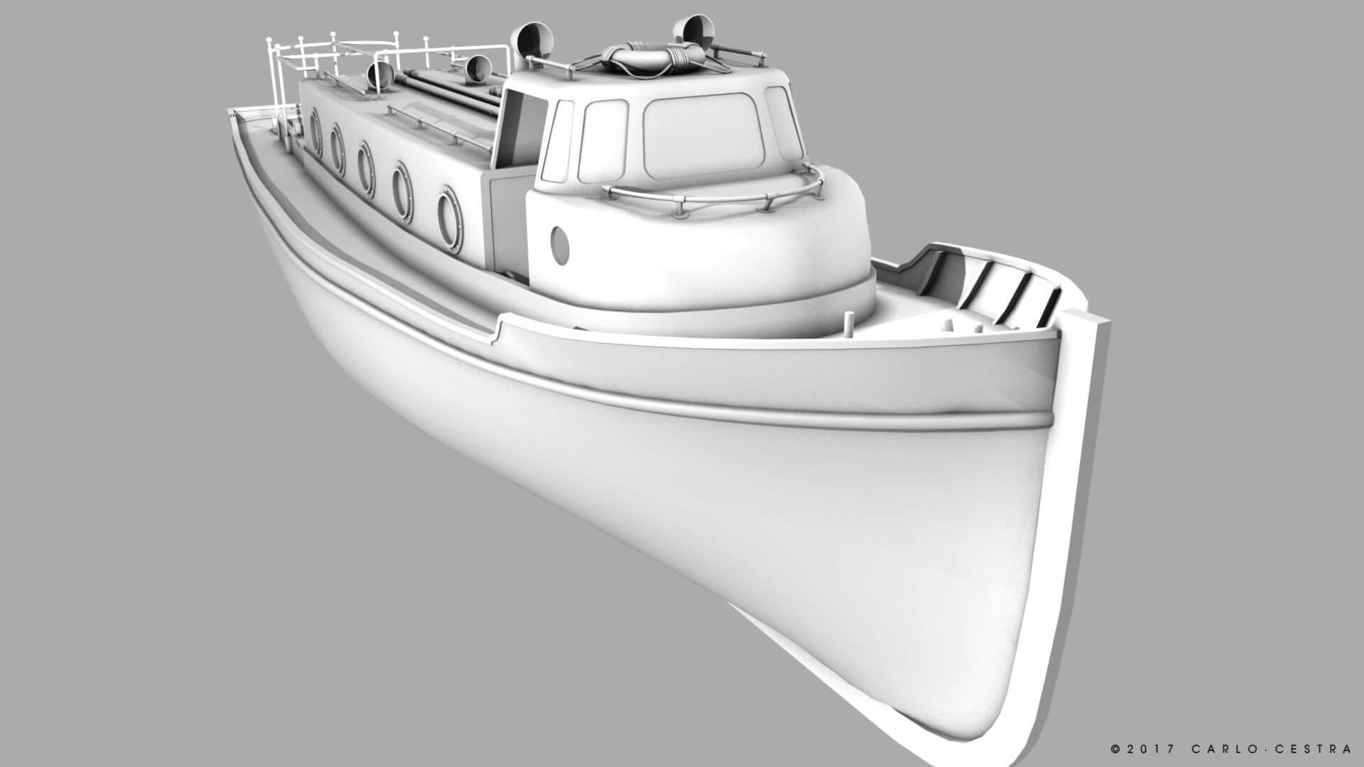 Motorboat WW2 Italian Navy - 3D Model by Carlo Cestra