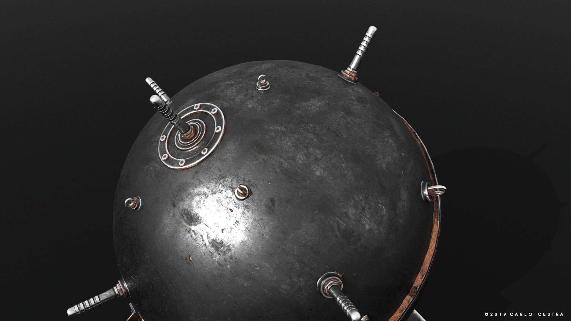 Naval Mine - 3D Model by Carlo Cestra