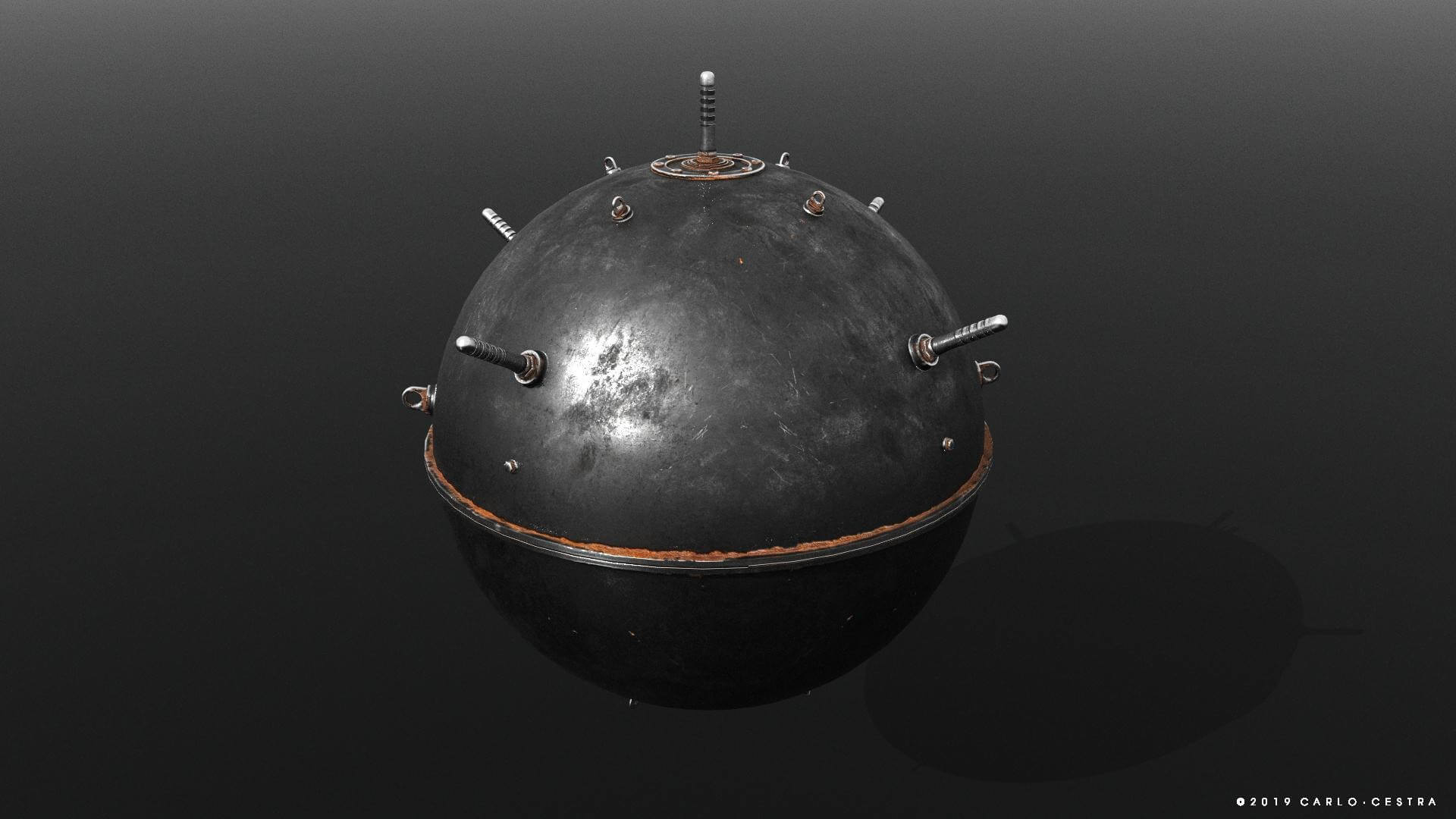 Naval Mine - 3D Model by Carlo Cestra