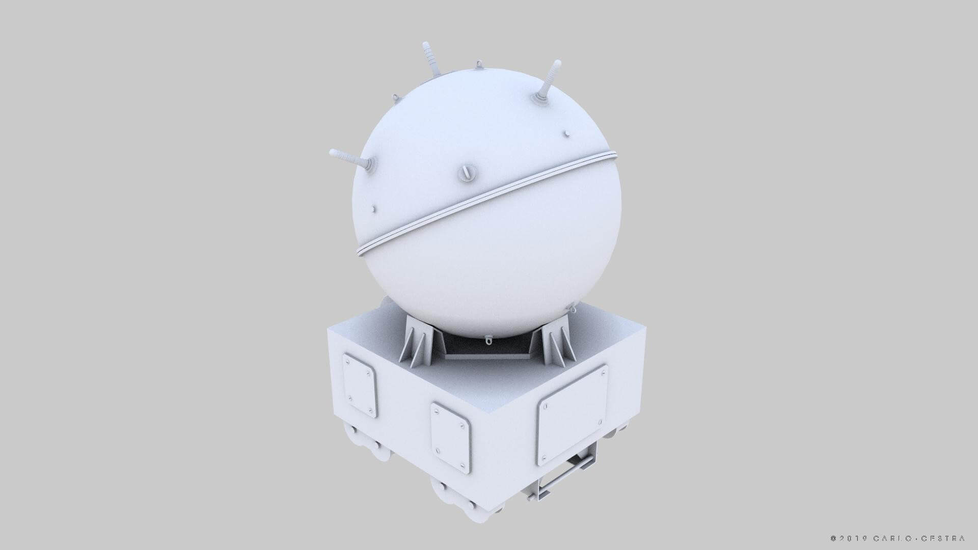 Naval Mine - 3D Model by Carlo Cestra