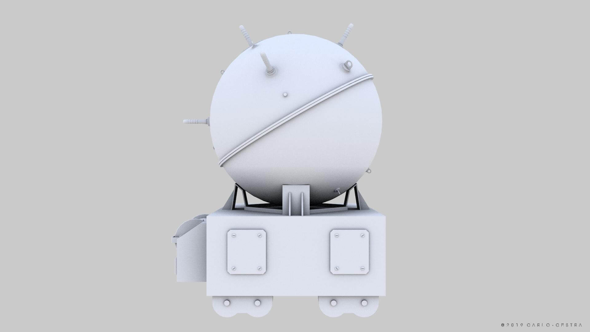 Naval Mine - 3D Model by Carlo Cestra