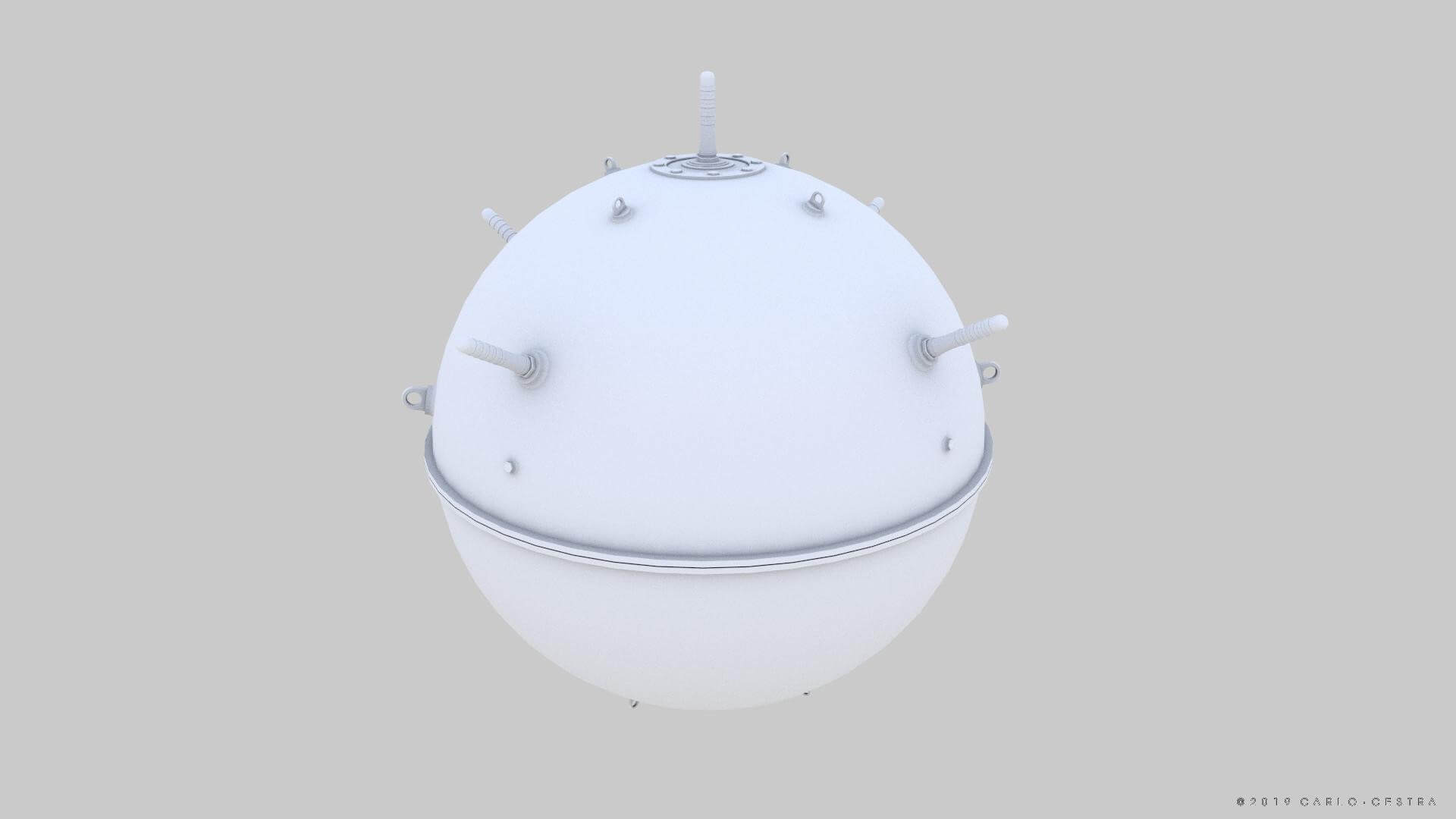 Naval Mine - 3D Model by Carlo Cestra