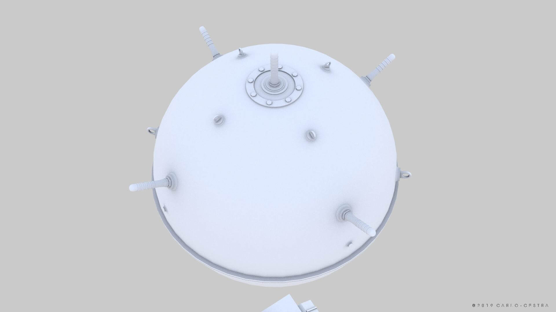 Naval Mine - 3D Model by Carlo Cestra