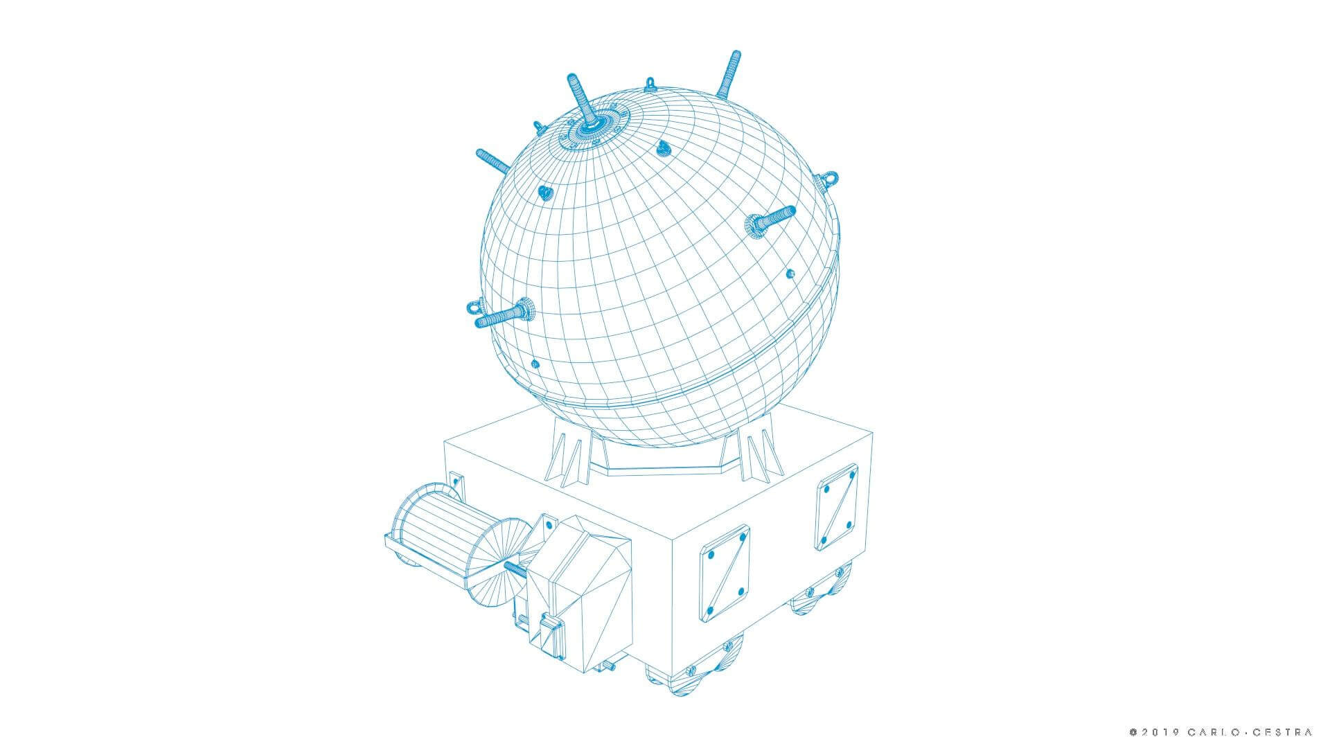 Naval Mine - 3D Model by Carlo Cestra