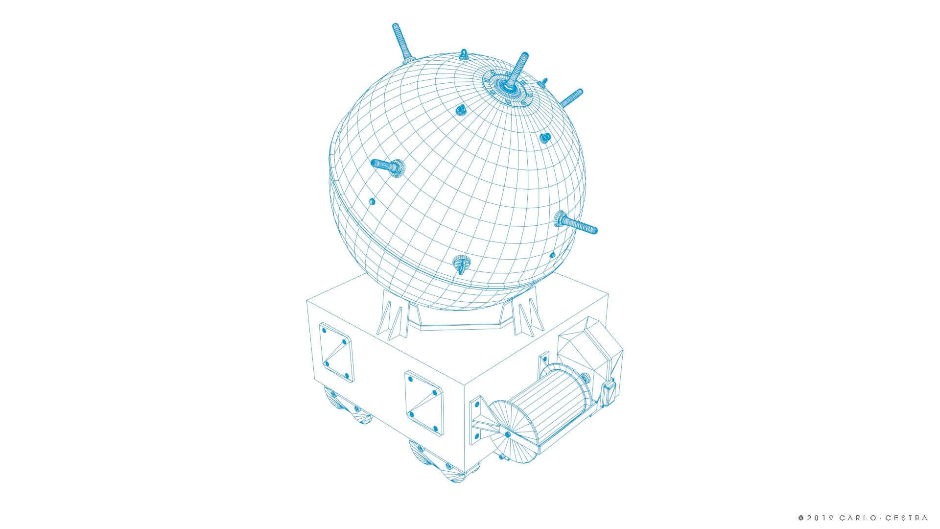 Naval Mine - 3D Model by Carlo Cestra