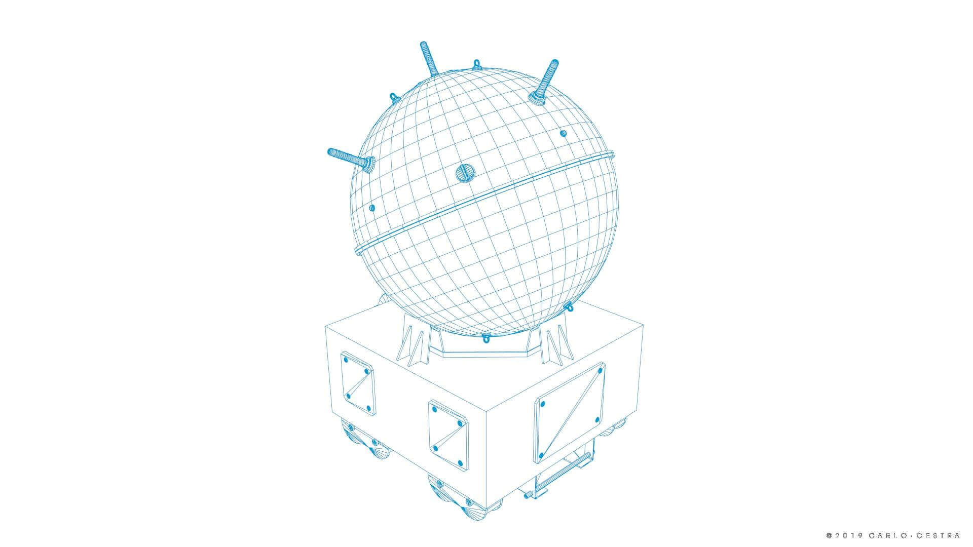 Naval Mine - 3D Model by Carlo Cestra