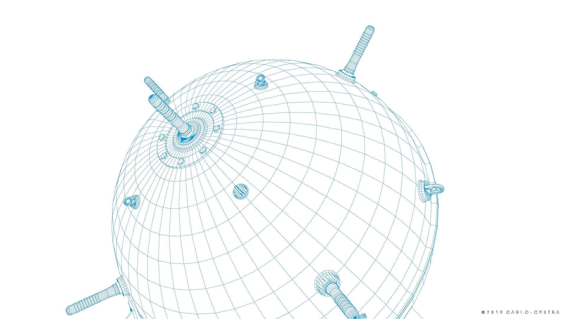 Naval Mine - 3D Model by Carlo Cestra