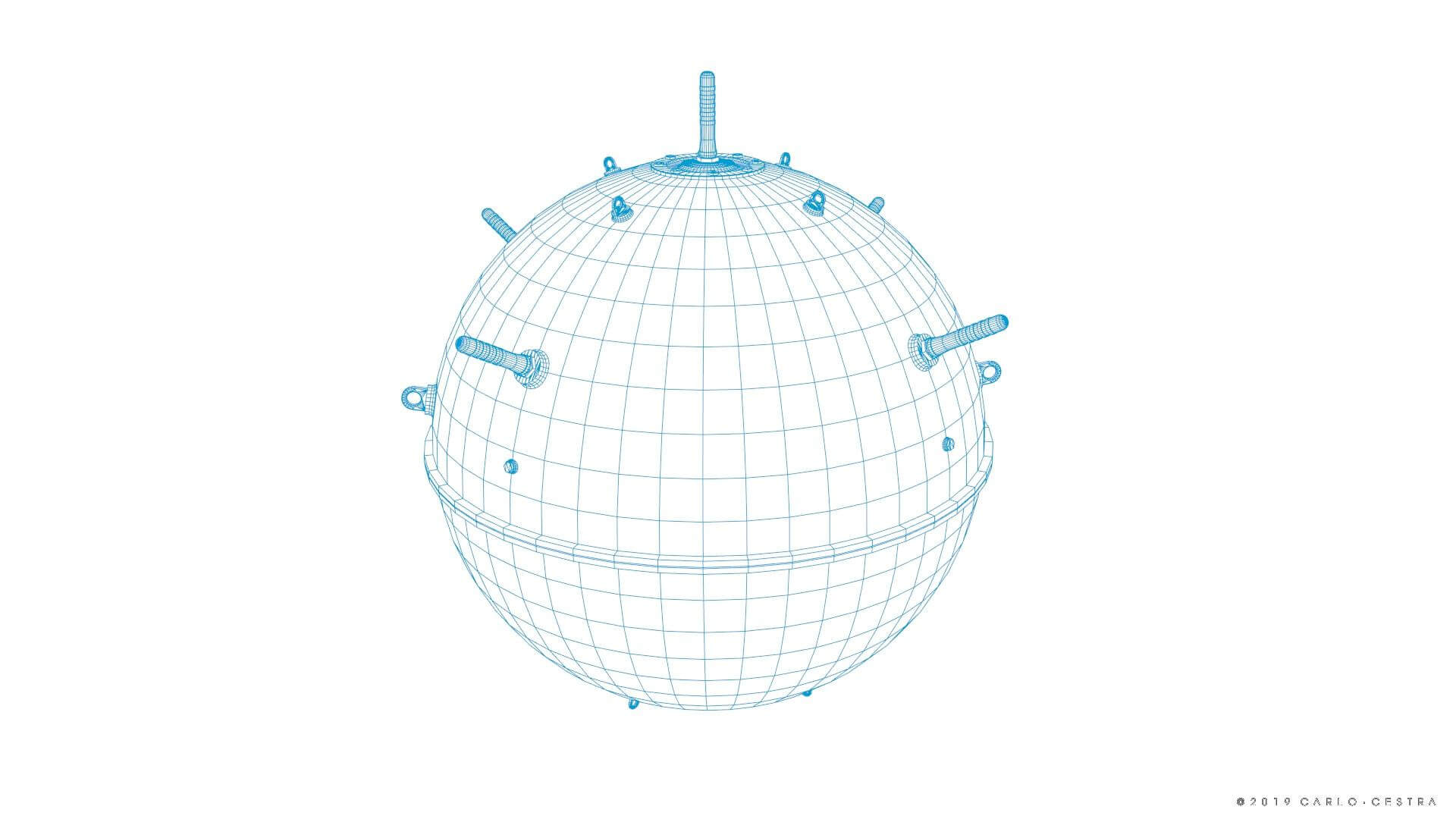 Naval Mine - 3D Model by Carlo Cestra