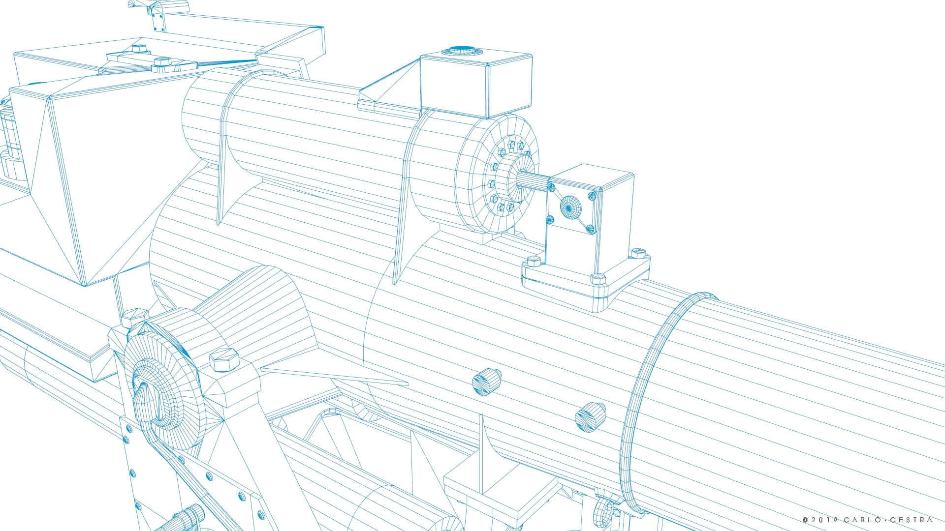 QF 120mm Mk VIII Naval Gun - 3D Model by Carlo Cestra