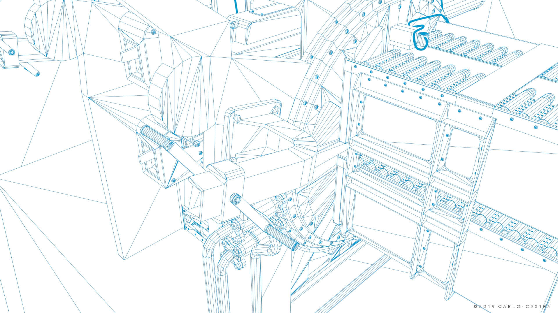 QF 2-pounder Mark VIII 4-barelled 3D Model by Carlo Cestra