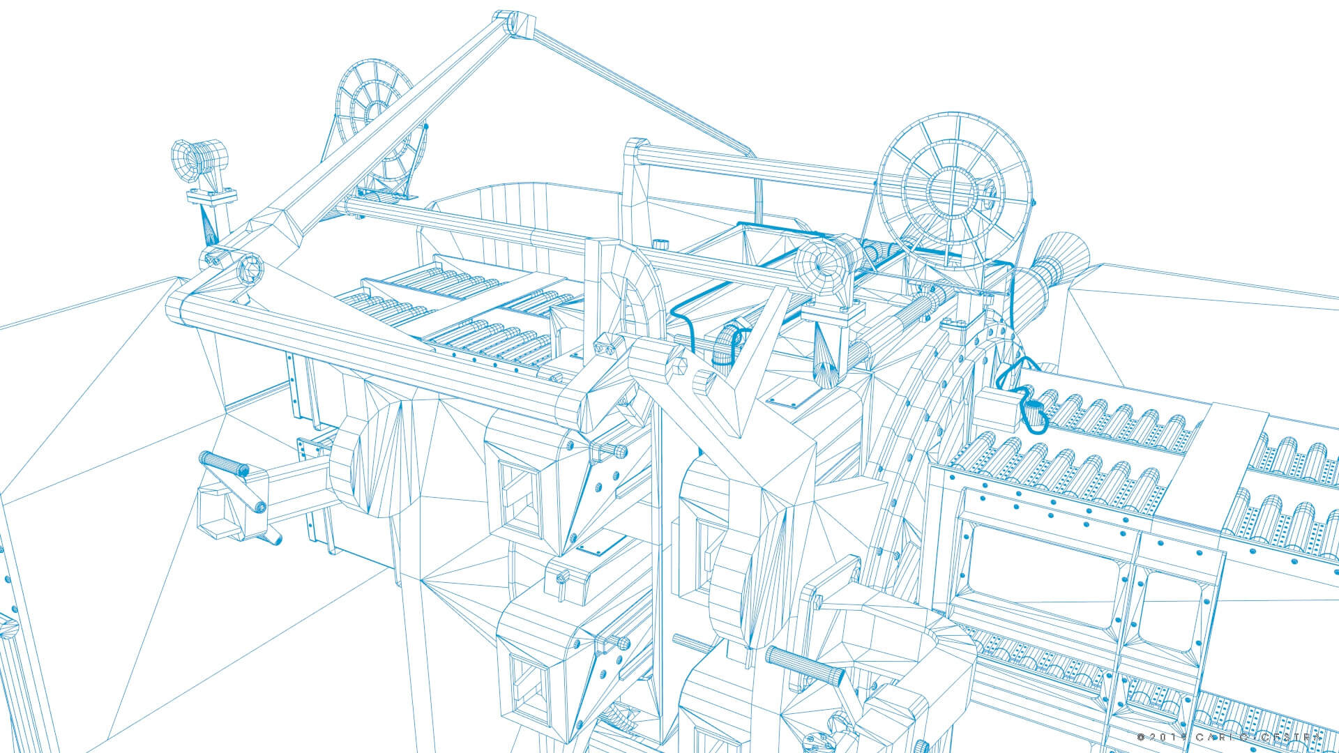 QF 2-pounder Mark VIII 4-barelled 3D Model by Carlo Cestra