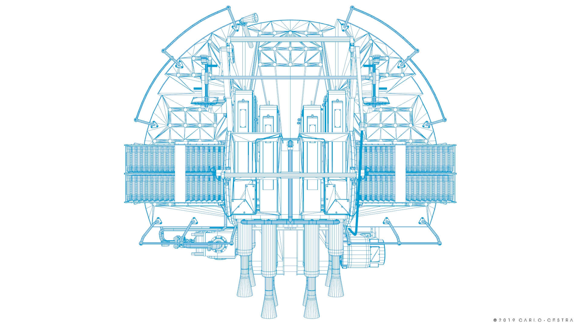 QF 2-pounder Mark VIII Chicago Piano 3D Model by Carlo Cestra