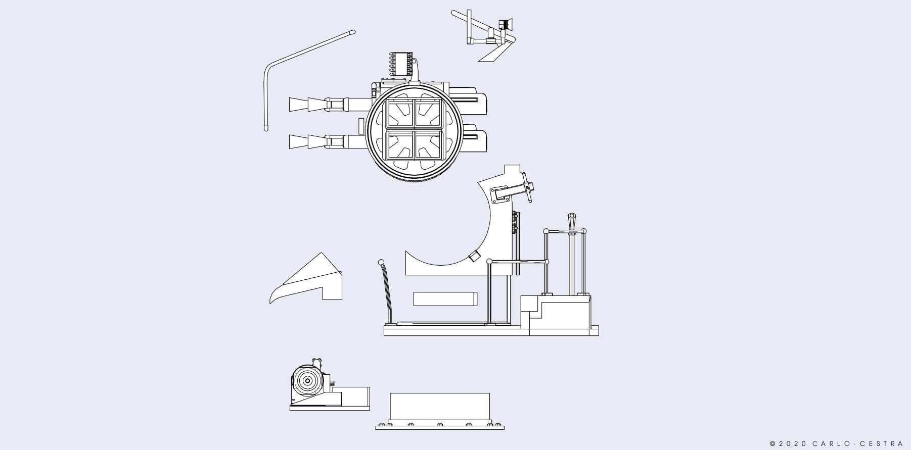 QF2-pdr Mark VIII Chicago Piano 1/72 Scale 3D Print Model by Carlo Cestra