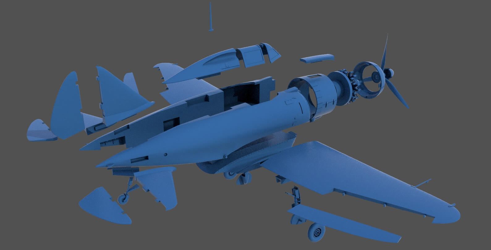 Re2000 Falco I - 1-32 Scale 3D Model by Carlo Cestra