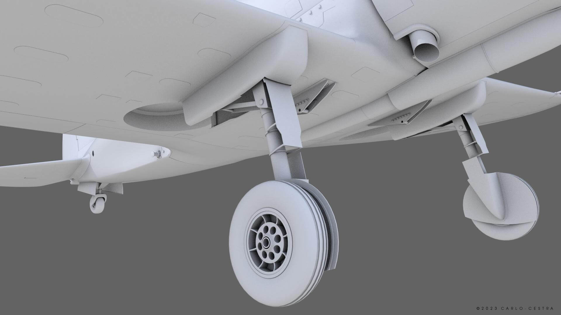 RE2000 Falco I - Catapult Version - Rigged 3D Model by Carlo Cestra