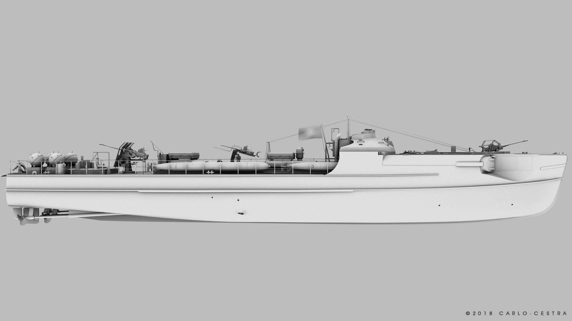 Schnellboot S100 - 3D Model by Carlo Cestra