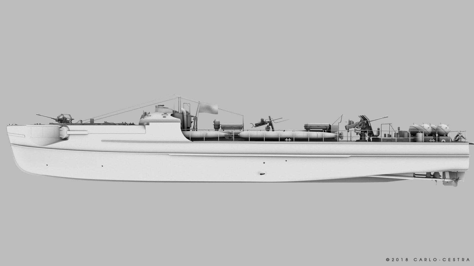 Schnellboot S100 - 3D Model by Carlo Cestra