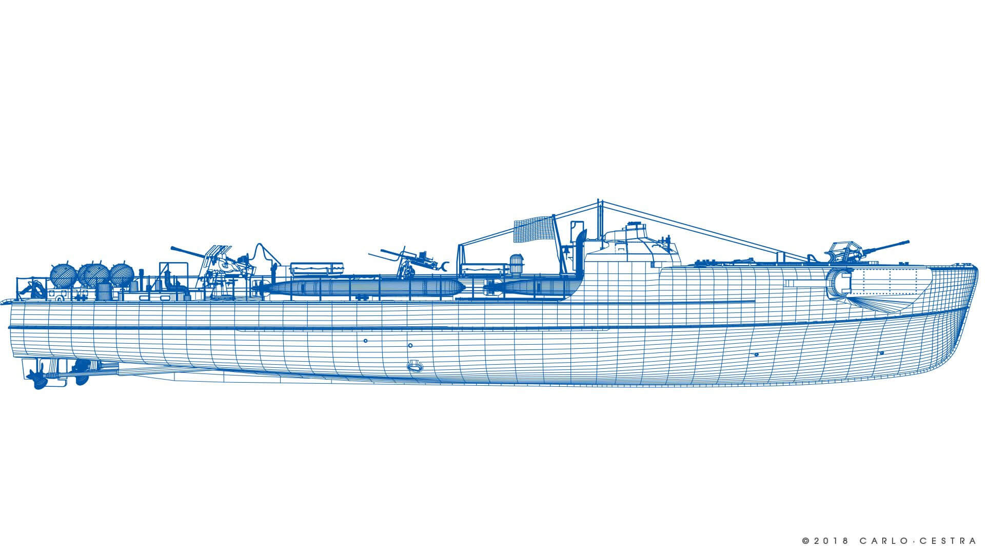 Schnellboot S100 - 3D Model by Carlo Cestra