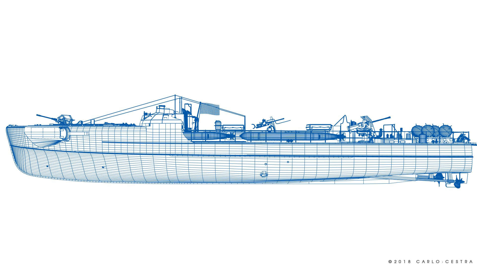 Schnellboot S100 - 3D Model by Carlo Cestra