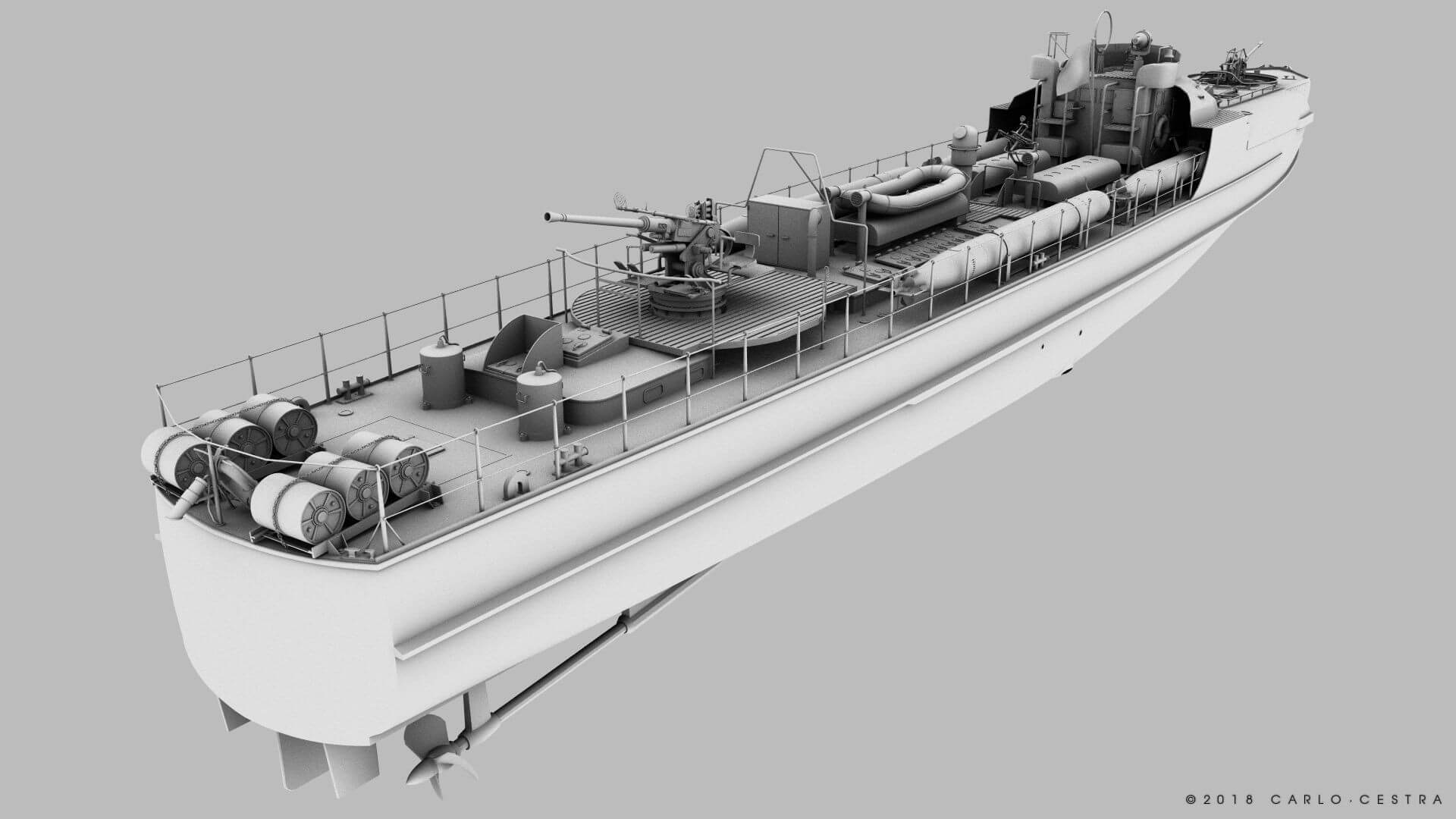 Schnellboot S38-B 3D Model by Carlo Cestra