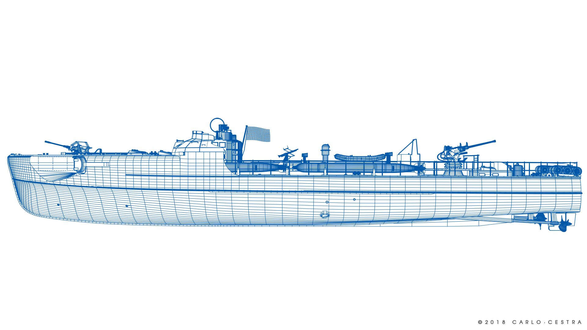 Schnellboot S38-B 3D Model by Carlo Cestra