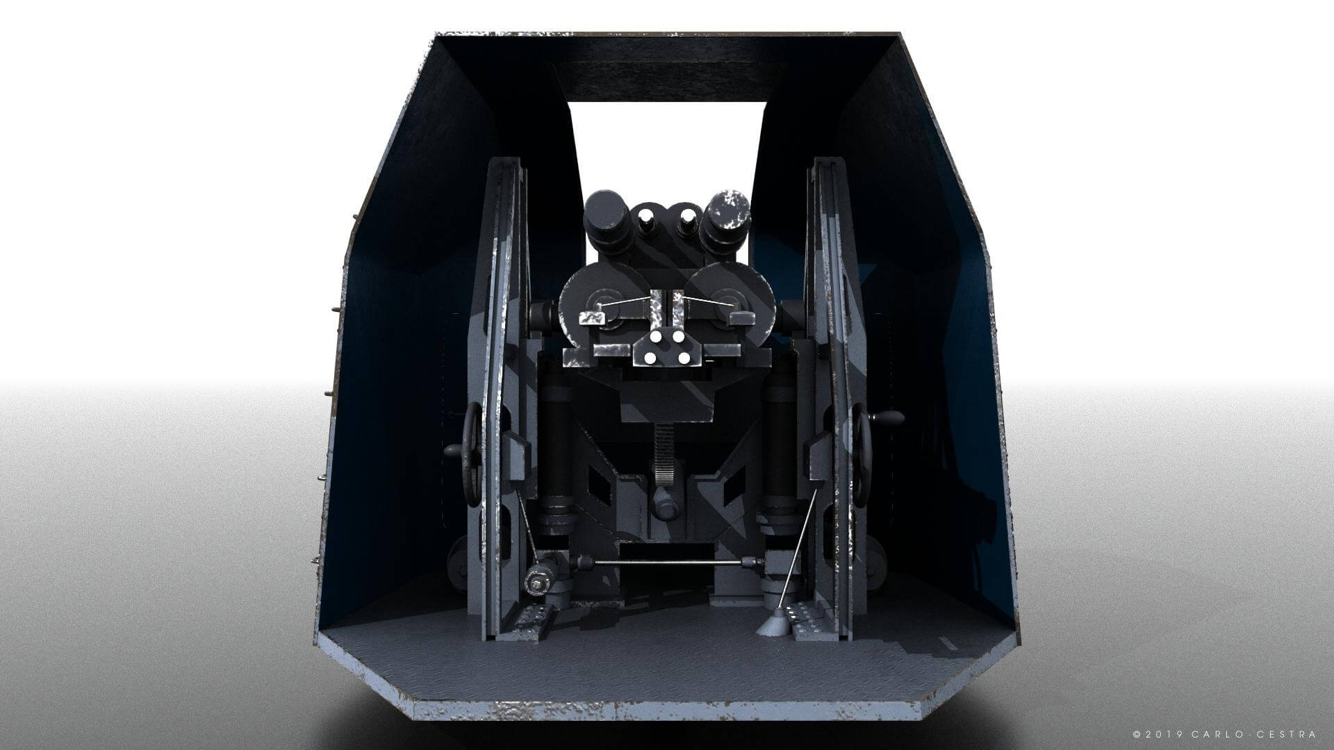 Skoda 10 Cm K10 - OTO 100-47 3D Model by Carlo Cestra