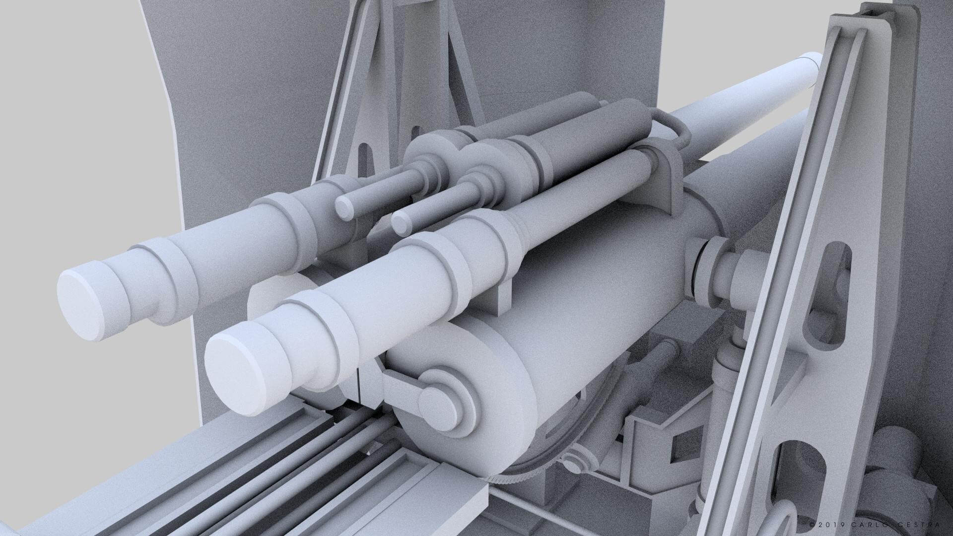 Skoda 10 Cm K10 - OTO 100-47 3D Model by Carlo Cestra