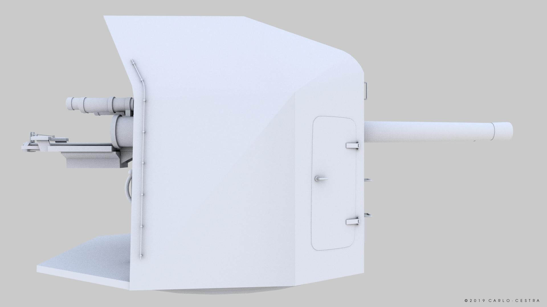 Skoda 10 Cm K10 - OTO 100-47 3D Model by Carlo Cestra