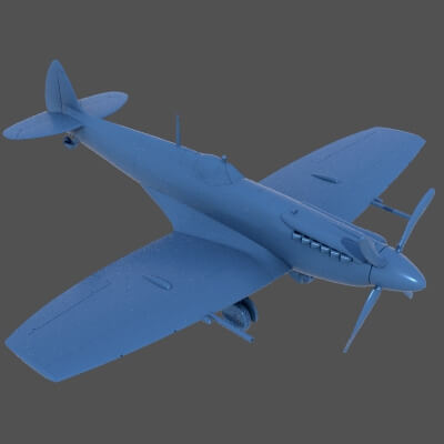 Spitfire Mk XII 1/48 Scale - Commercial License 3D Model by Carlo Cestra