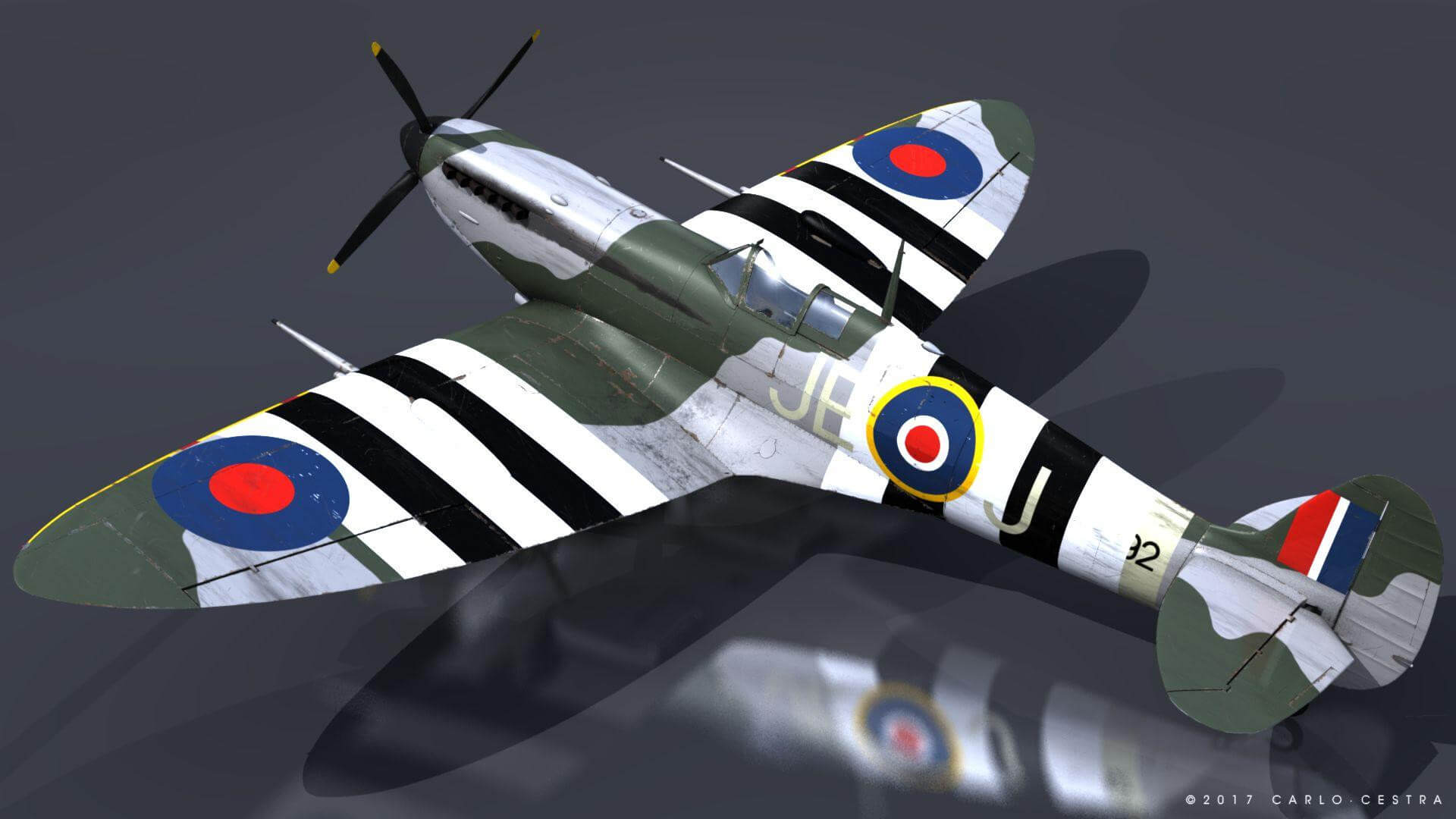 Supermarine Spitfire MK IXC - 3D Model by Carlo Cestra