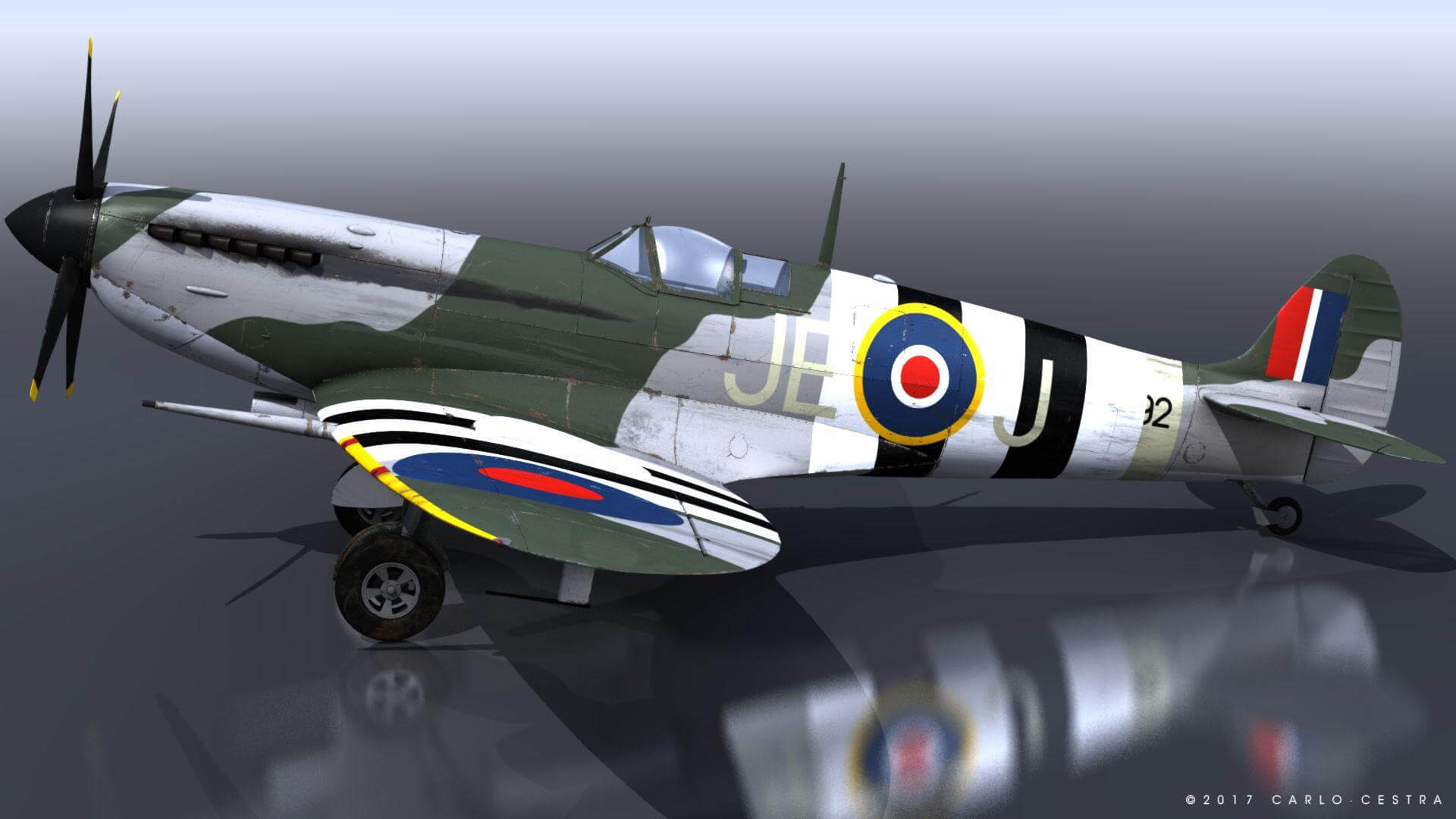 Supermarine Spitfire MK IXC - 3D Model by Carlo Cestra