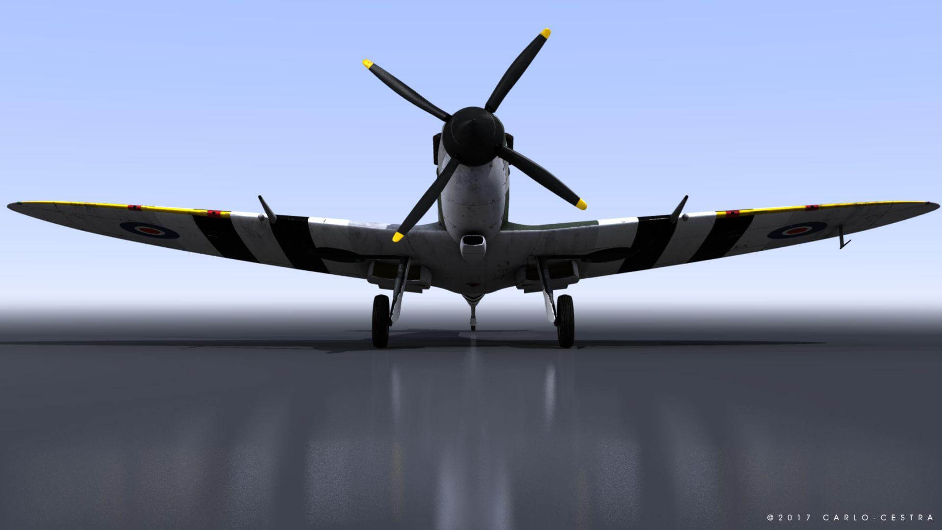 Supermarine Spitfire MK IXC - 3D Model by Carlo Cestra