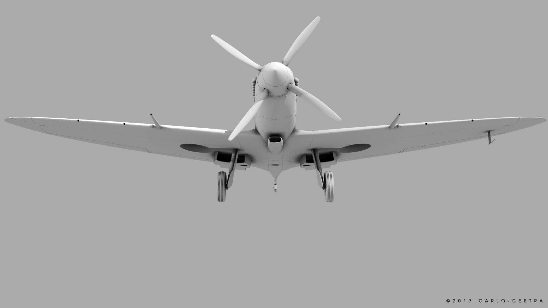 Supermarine Spitfire MK IXC - 3D Model by Carlo Cestra