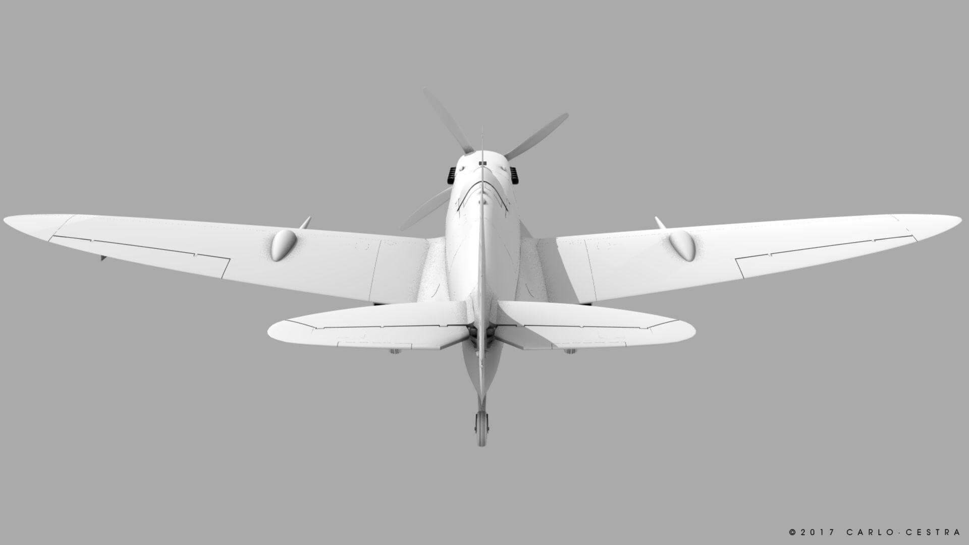 Supermarine Spitfire MK IXC - 3D Model by Carlo Cestra