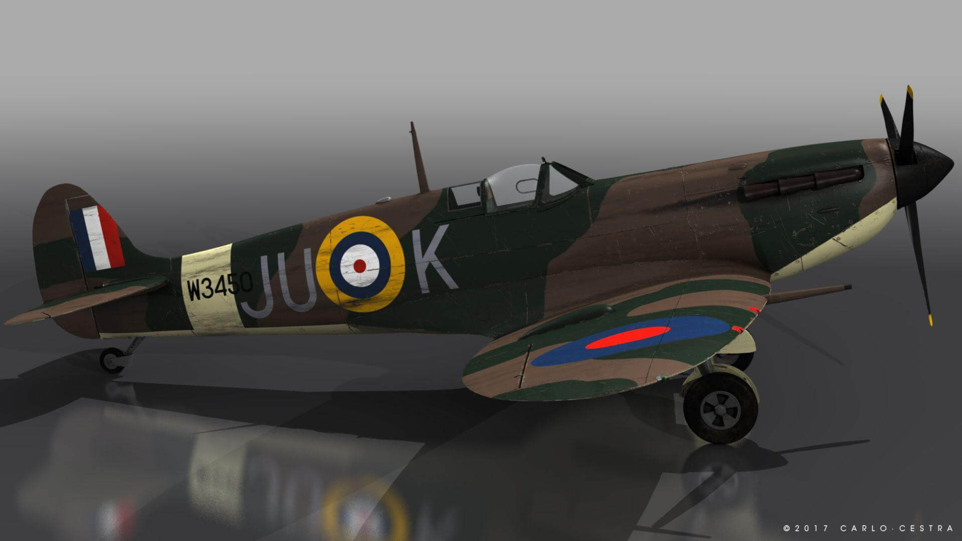 Supermarine Spitfire MK VB 111st Squadron - 3D Model by Carlo Cestra