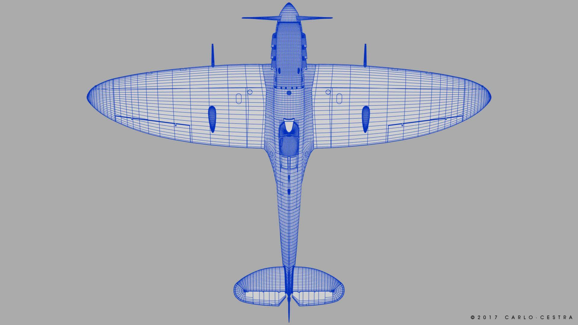 Supermarine Spitfire MK VB 111st Squadron - 3D Model by Carlo Cestra