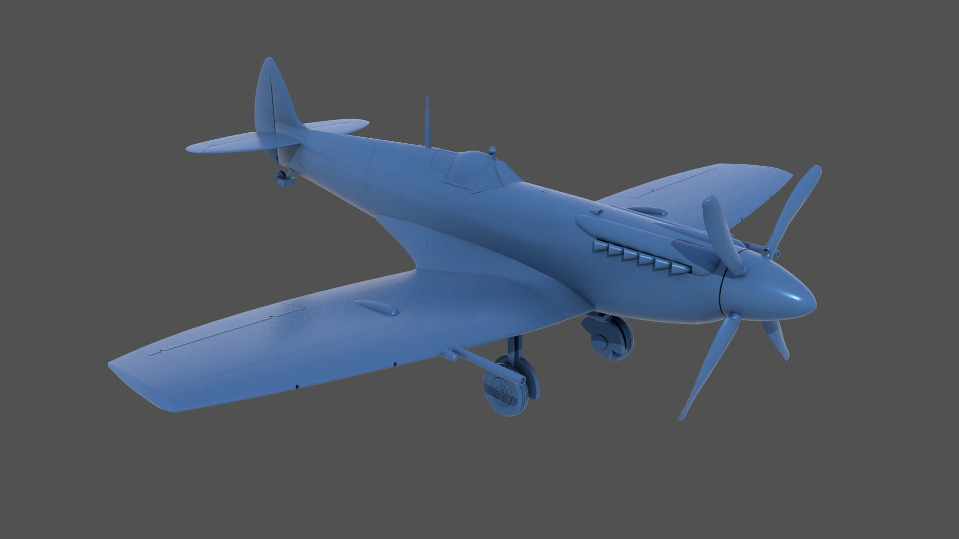 Supermarine Spitfire MK XII 1/48 Scale - 3D Model by Carlo Cestra