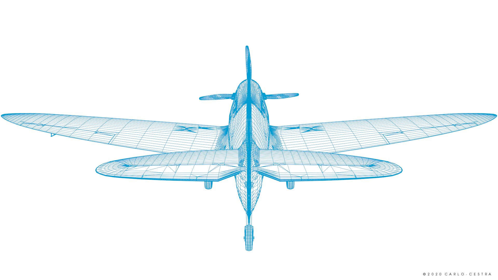 Supermarine Spitfire TR MK9 - 3D Model by Carlo Cestra