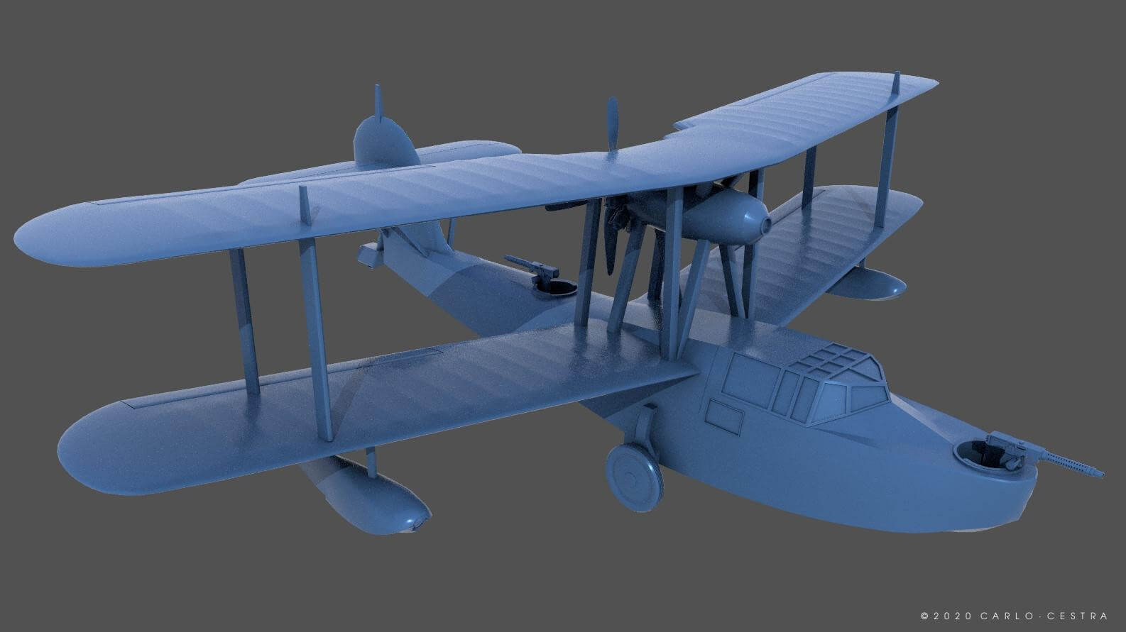 SuperMarine Walrus 1/72 Scale - 3D Print Model by Carlo Cestra