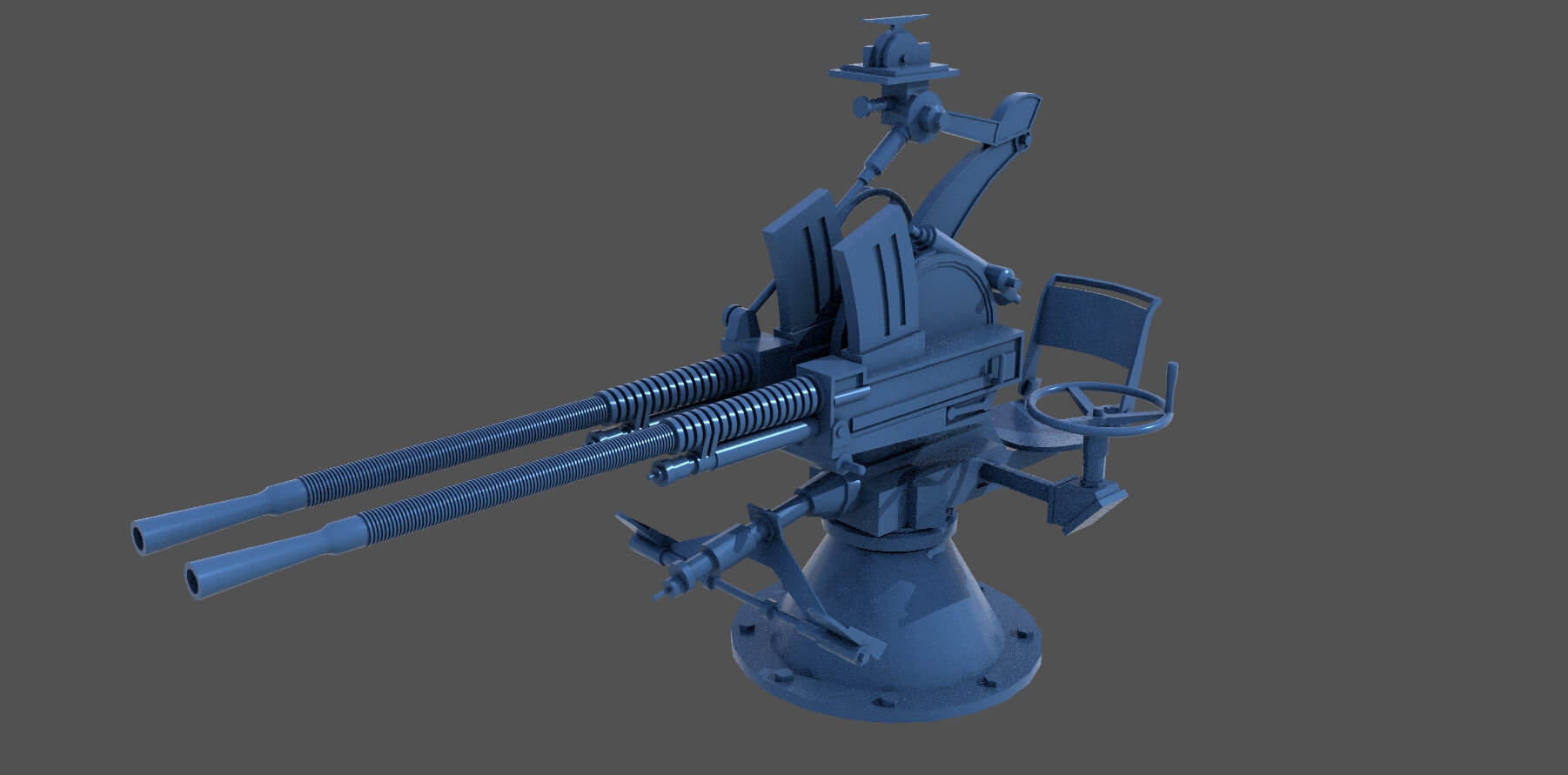 Type 93 Shiki Twin Gun 1/100 Scale - 3D Model by Carlo Cestra