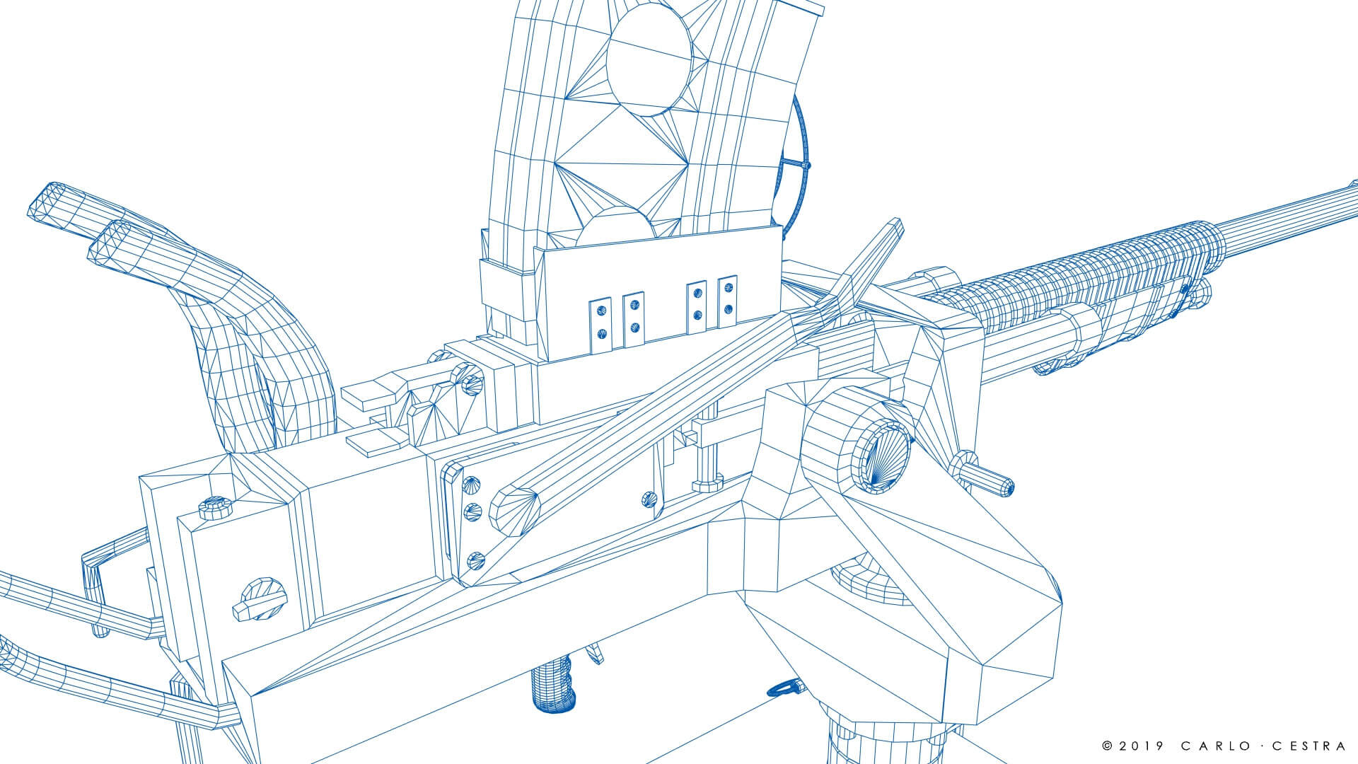 Type 96 - 25mm AT-AA Japanese Single Gun 3D Model by Carlo Cestra