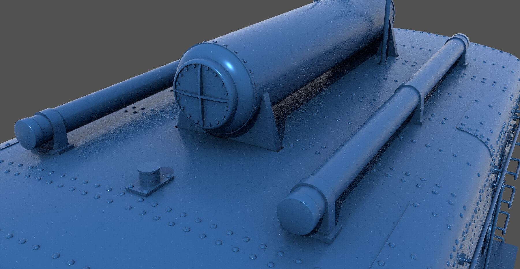 US 6inch-53cal twin turret 3D Model by Carlo Cestra